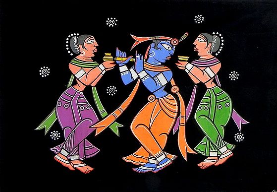 Krishna with Gopinis