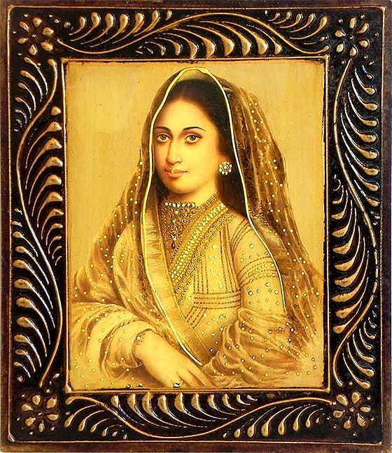Nautch Woman - Print on Hardboard - Wall Hanging