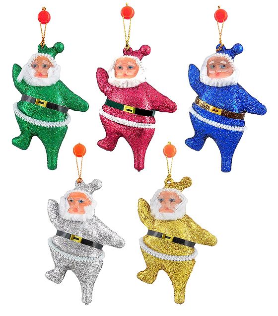 5 Pieces of Hanging Multicolor Santa Claus