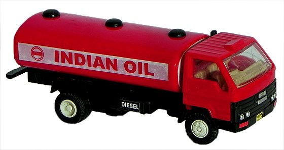 Red Toy Oil Tanker
