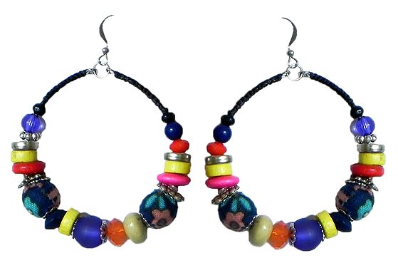 Multicolor Bead Earrings