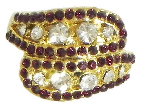 Faux Garnet and Zirconia Ring
