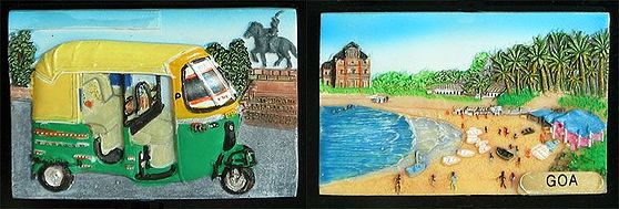 Three Wheelar and Goa Beach Magnets