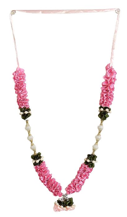 Pink Satin Ribbon Garland