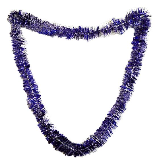 Blue Foil Paper Garland