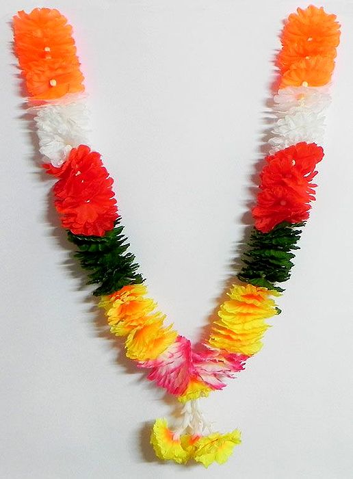 Multicolor Cloth Flower Garland