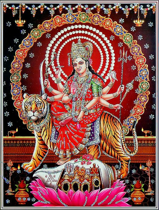 Vaishno Devi - Glitter Poster