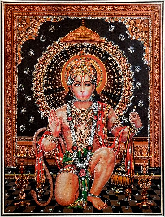 Hanuman - Glitter Poster