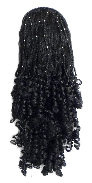 Curly Hair Extension on Comb
