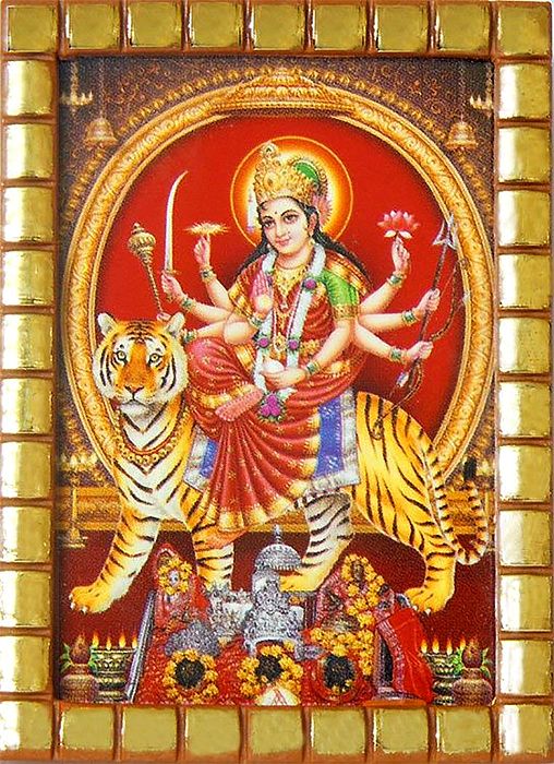 Framed Bhagawati Picture