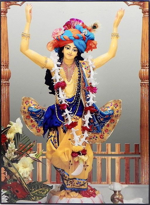 Laminated Chaitantya Mahaprabhu - 11 x 8 inches