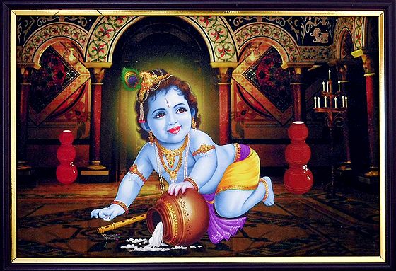 Bal Gopal - Screen Print