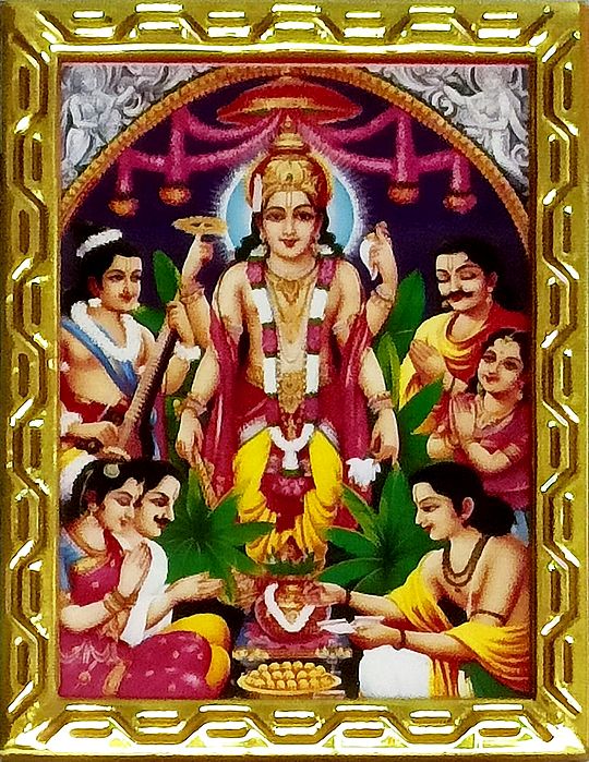 Lord Satyanarayan - Framed Picture