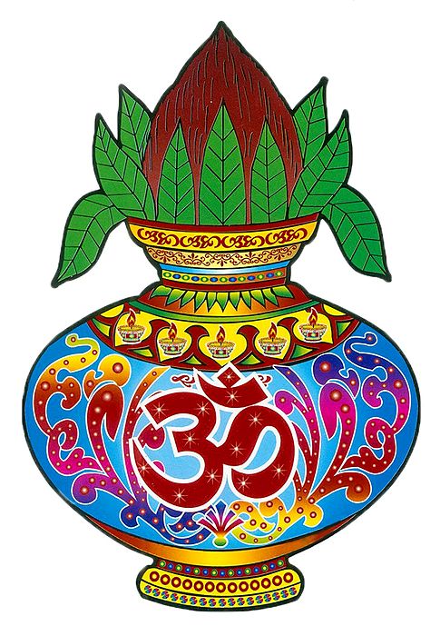 Om on Kalash Sticker