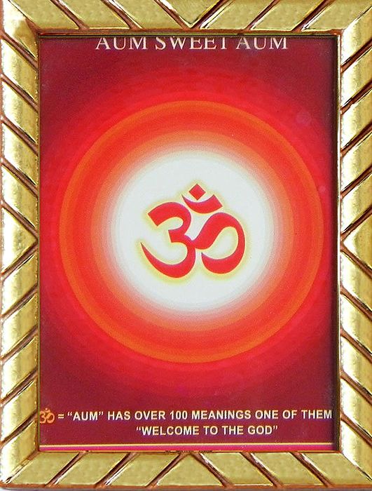 Framed Om Picture