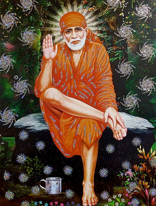 Shirdi Sai Baba - Glitter Poster