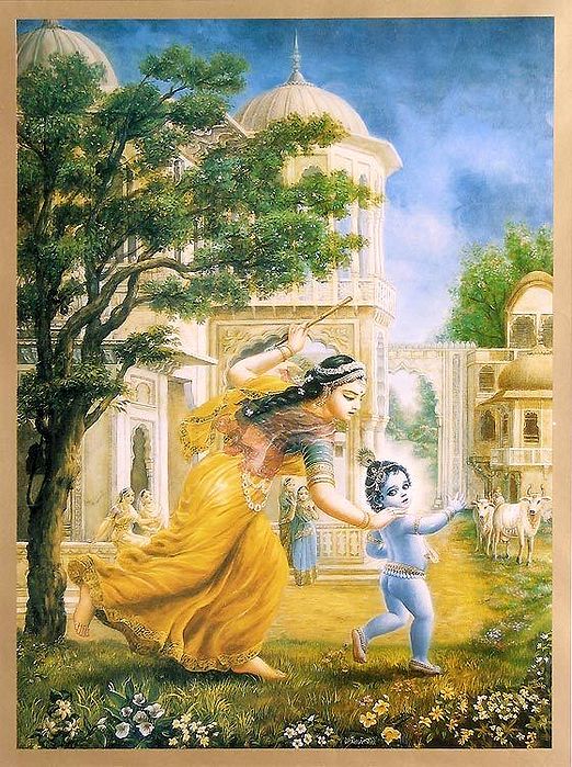 Mother Yashoda And Krishna