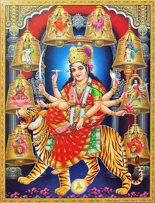 Navadurga Poster - 20 x 15.75 inches - Unframed