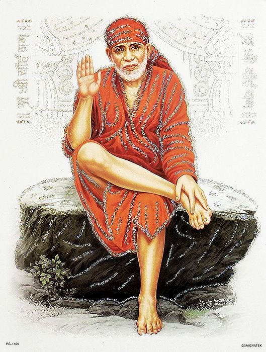 Shirdi Sai Baba - Glitter Poster