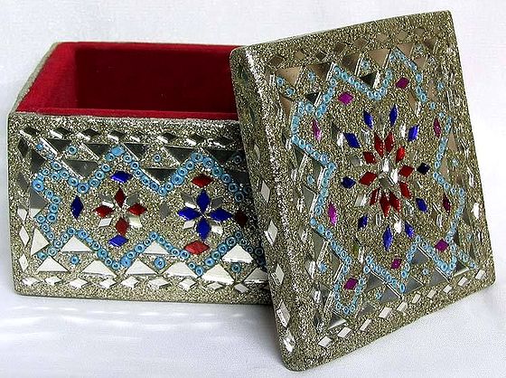 Jewelry Box with Mirror Work
