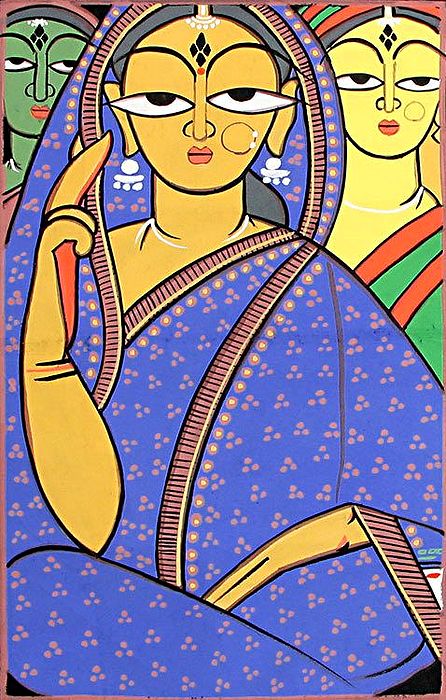 Three Vaishnavis - Krishna Devotees
