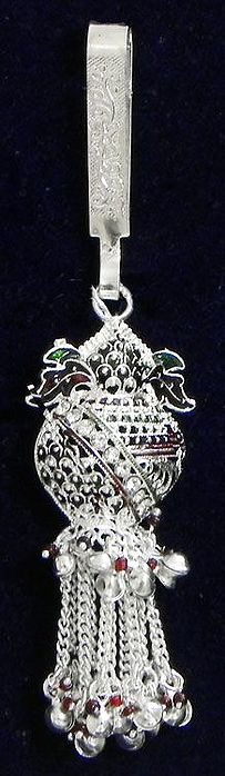 White Stone Studded Chabbi Challa