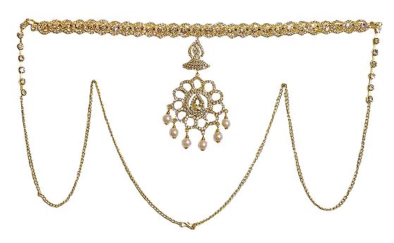 White Stone Studded Kamarband