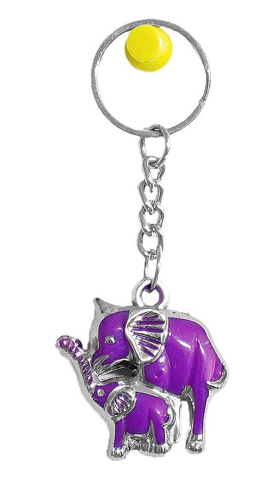 Acrylic Elephant Key Chain