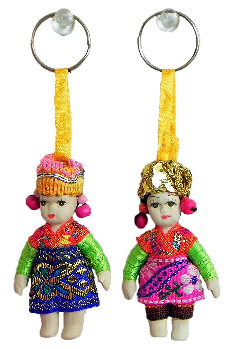 Spanish Dancers Doll Key Rings