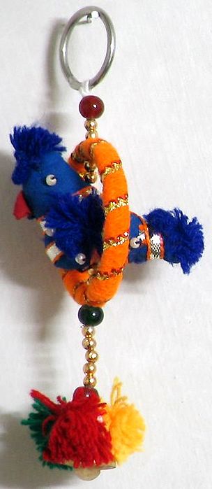 Parrot on a Ring - (Key Chain)