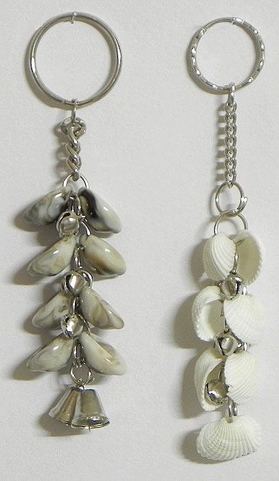 Shell Key Chains with Bells