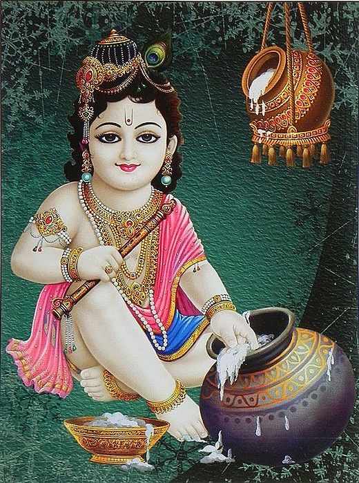 Krishna with Butter Pots