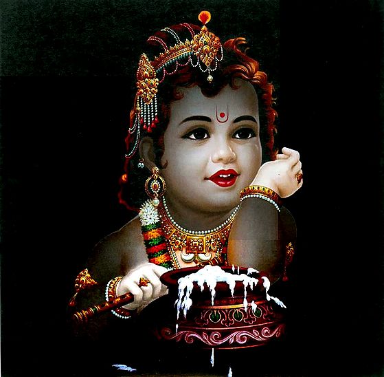 Krishna with Butter