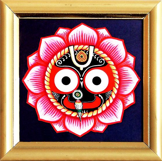Face of Lord Jagannath - Framed Table Top