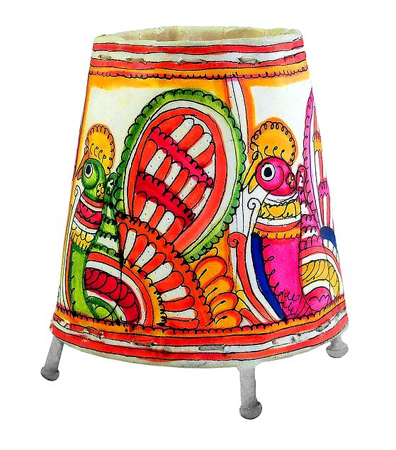 Leather Perforated Stand Lamp Shade