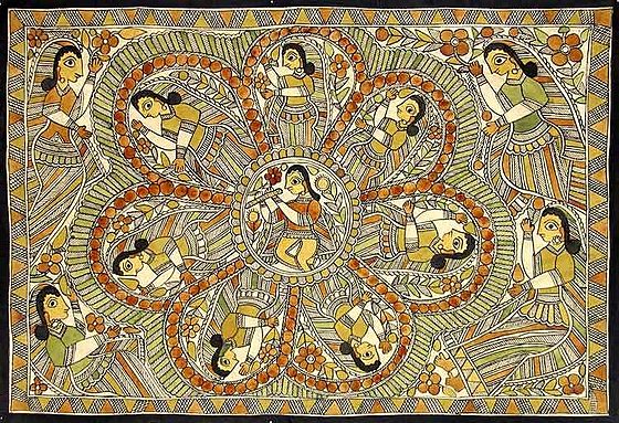 Krishna with Gopikas