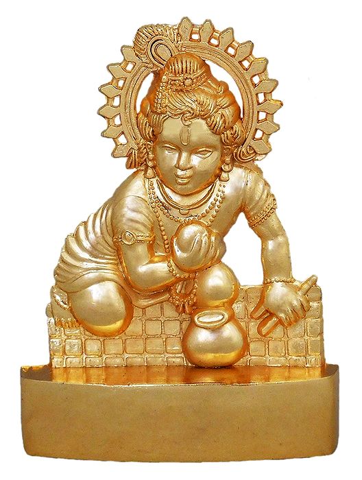 Metal Krishna for Car Dashboard