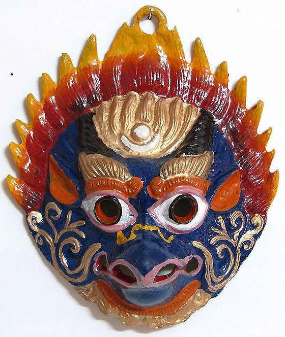 Garuda, The Divine Vehicle of Lord Vishnu - Wall Hanging Mask