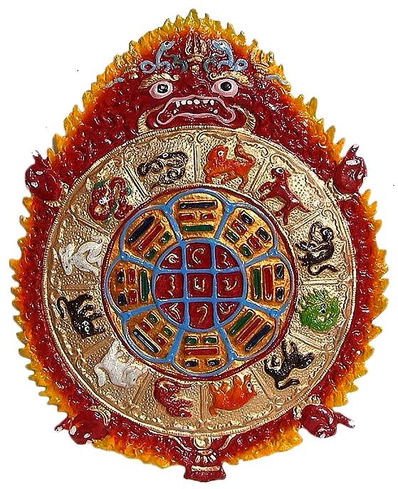 Buy Kalachakra - White metal Sculpture