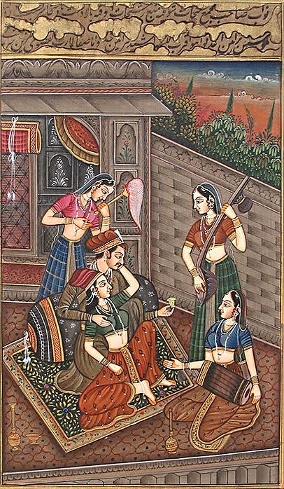 Emperor with His Courtesans