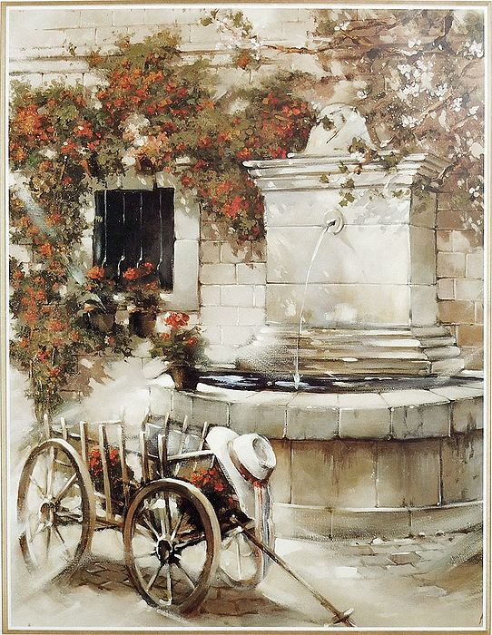 European Street Corner - Poster