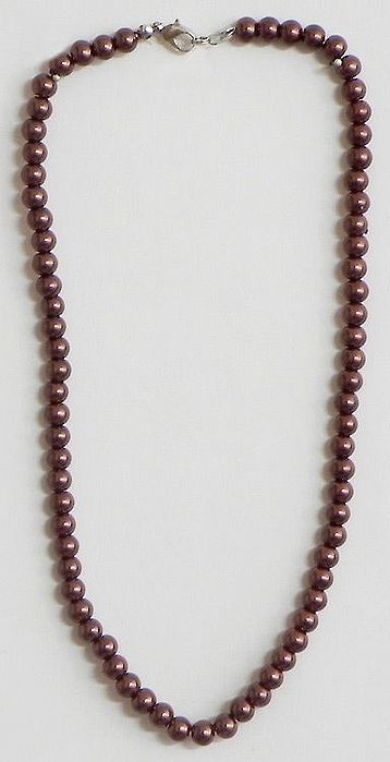 Rust Acrylic Bead Necklace