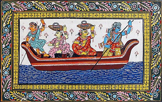 Krishna as Boat Rider