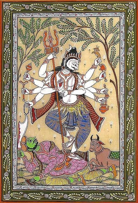 Shiva Slaying a Demon