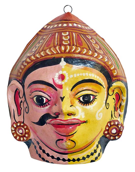 Papier Mache Combined Mask of Dushyant and Shakuntala