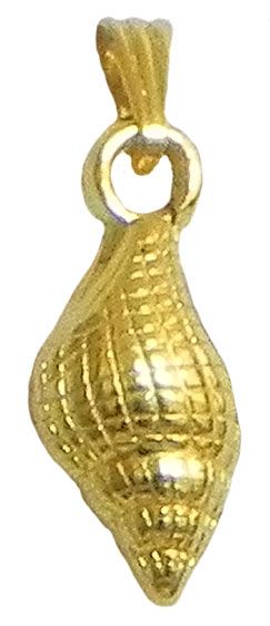 Gold Plated Conch Pendant