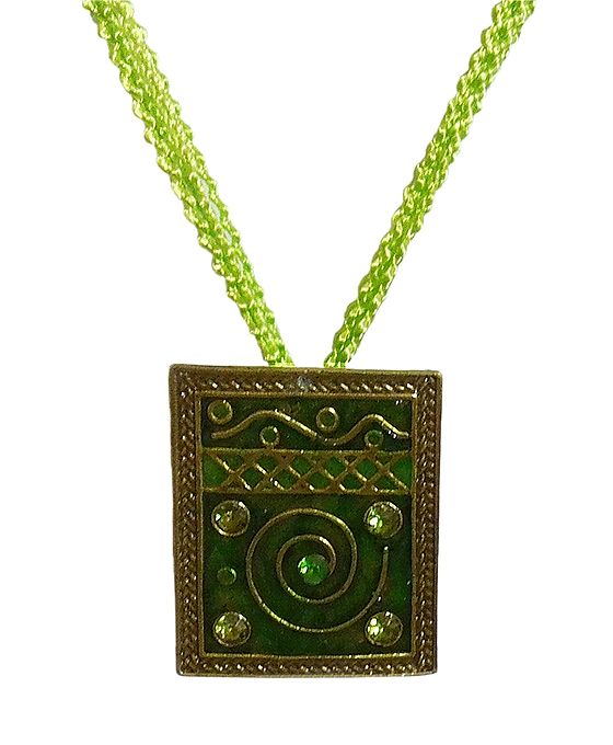 Square Metal Pendant