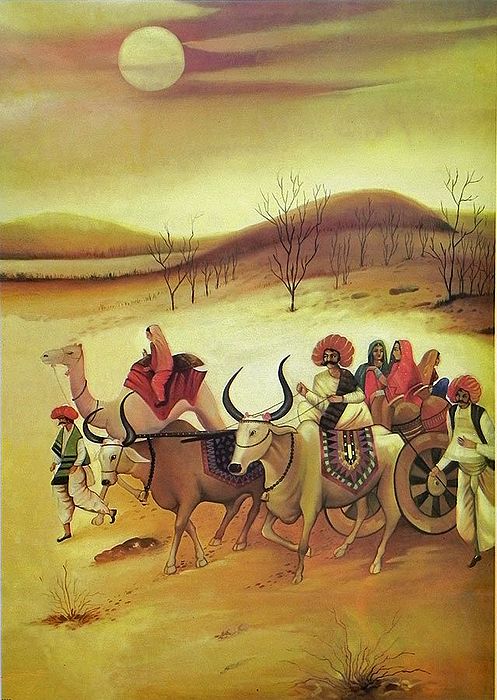 Nomads - 17.5 x 25.5 inches - Unframed