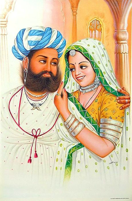 Rajput Couple - Poster