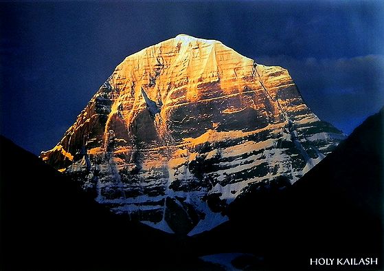 Mount Kailash (6638 mts.) from Mansarovar, Tibet - Photographed by ...